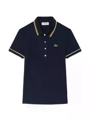 Lacoste Logo-patch Short-sleeve Polo Shirt - Blue