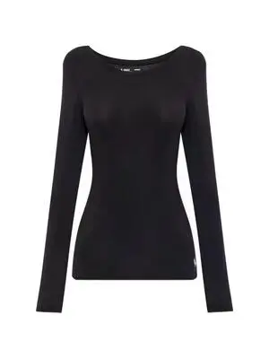 Polo Ralph Lauren Logo-embroidered Long-sleeve Pyjama Top - Black