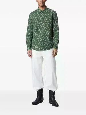 MSGM 2015 Paisley-pattern Star-print Shirt