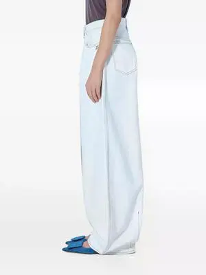 Jacquemus The Ovalo De-nîmes High-waisted Curved Jeans