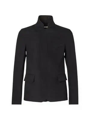 Fendi High-neck Flap-pocket Jacket