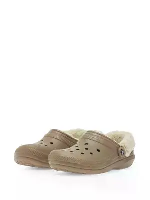CROCS Classic Fleece-lined Clogs - Neutrals