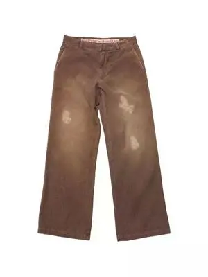 STOCKHOLM SURFBOARD CLUB Distressed Corduroy Trousers - Brown