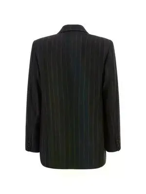 Alberto Biani Double-breasted Pinstripe Blazer