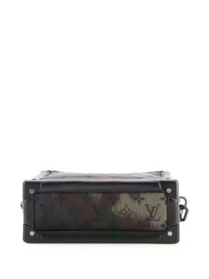 LOUIS VUITTON Soft Trunk Bag Limited Edition Camouflage Monogram Nylon Crossbody Bag - Black