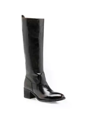 Officine Creative Denner 116 Polished Leather Boots - Black