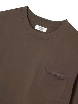 STUDIO TOMBOY Embroidered-detail Pocket T-shirt