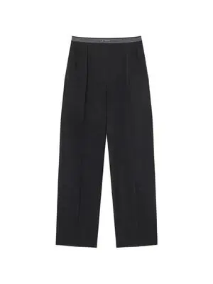 Lacoste Logo-waistband Tailored Trousers - Grey