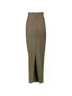 Rick Owens High-waisted Rear-slit Skirt