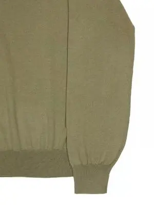Brunello Cucinelli Crew-neck Ribbed-trim Sweater - Green