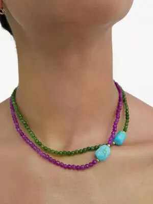 OTTOMAN HANDS Felice Beaded Jade Necklace