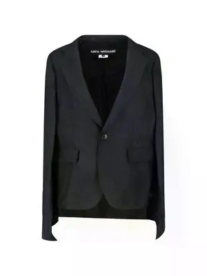 Junya Watanabe Pinstripe-pattern Cape-style Jacket
