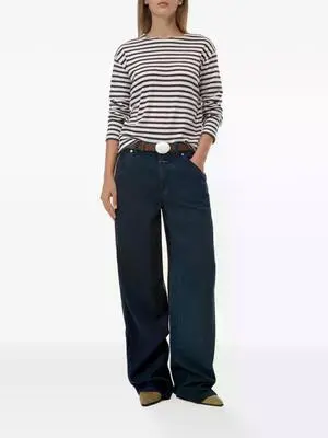 Closed Striped Long-sleeve T-shirt - Brown