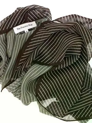 THE FRANKIE SHOP Marais Striped Scarf - Brown