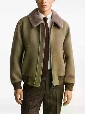 Gant Shearling-collar Wool Jacket
