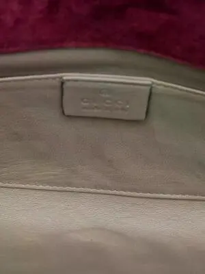 Gucci 2016-2026 Suede Crystals Broadway Clutch Bag