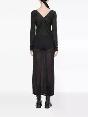 Our Legacy Cheer V-neck Dress - Black