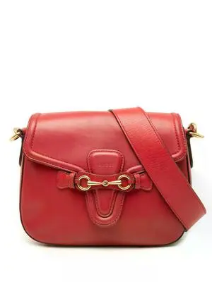 Gucci 2000-2015 Medium Calfskin Lady Web Crossbody Bag - Red