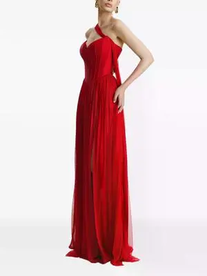 BENEDETTO Scarf-detail Corset Maxi Dress