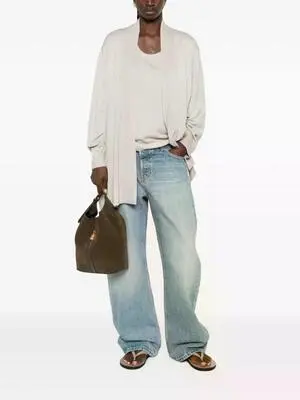 Marina Rinaldi Metallic-effect Knitted Cardigan