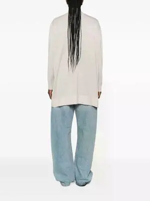 Marina Rinaldi Metallic-effect Knitted Cardigan