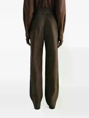LEMAIRE Curved Trousers In Cotton Twill Blend