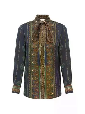 Zimmermann Paisley-print Pussy-bow Shirt