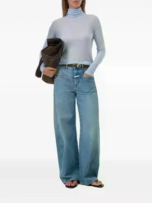 Closed Roll-neck Long-sleeve T-shirt