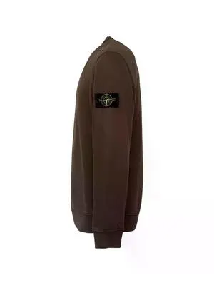 Stone Island 6100049 Brushed Organic Cotton Fleece Sweatshirt - Brown