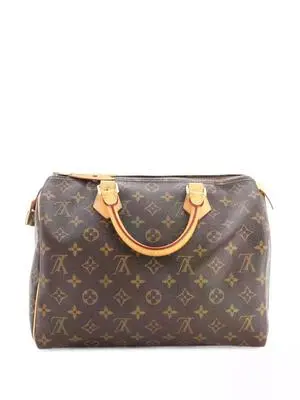 LOUIS VUITTON Speedy Handbag Monogram Canvas 30 Satchel