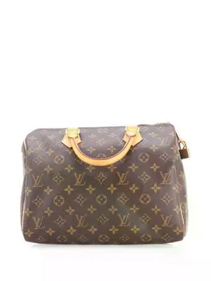 LOUIS VUITTON Speedy Handbag Monogram Canvas 30 Satchel