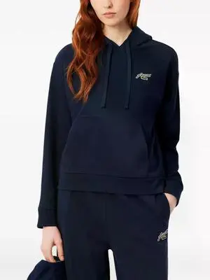 Lacoste Logo-patch Drawstring Hoodie