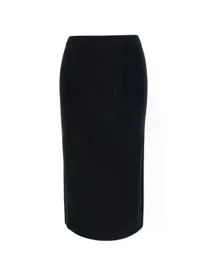 Max Mara Ribbed-knit Midi Skirt