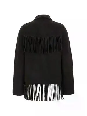 Guest In Residence Fringe-trimmed Whipstitch Cardigan