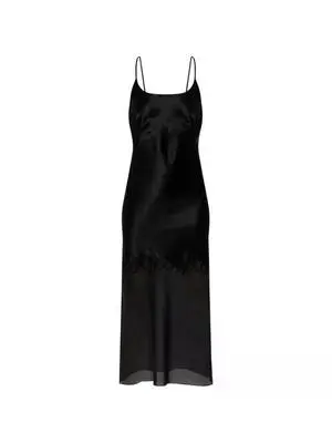 BY MALENE BIRGER Camilla Embroidered-leaf Maxi Dress - Black