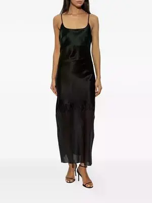 BY MALENE BIRGER Camilla Embroidered-leaf Maxi Dress - Black