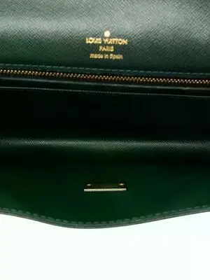 LOUIS VUITTON 2001 Taiga Selenga Clutch Bag - Green