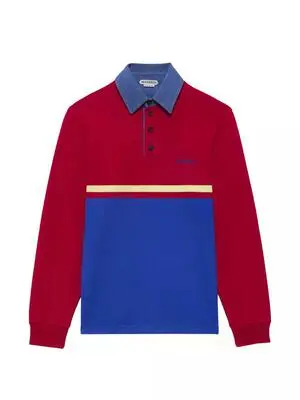 JW Anderson Colour-block Long-sleeve Polo Shirt - Red
