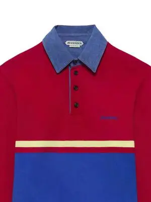 JW Anderson Colour-block Long-sleeve Polo Shirt - Red