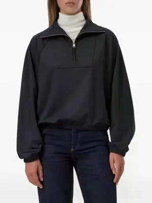 Closed Quarter-zip Raglan-sleeve Track Jacket