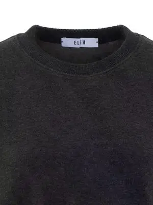 ELEH Crew-neck Drop-shoulder Sweater