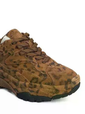 Ash Addict Bis Leopard-print Low-top Sneakers