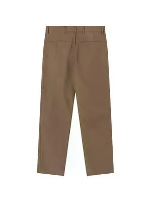 WHITE SAND Sammy Pleated Twill Trousers