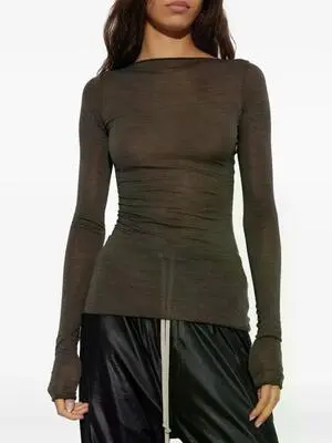 Rick Owens Ls T Sheer Long-sleeved T-shirt