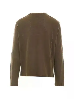 DAILY PAPER Embroidered-logo Slub-texture T-shirt - Brown