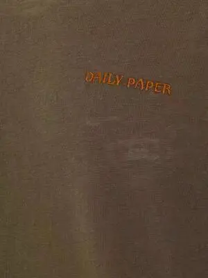 DAILY PAPER Embroidered-logo Slub-texture T-shirt