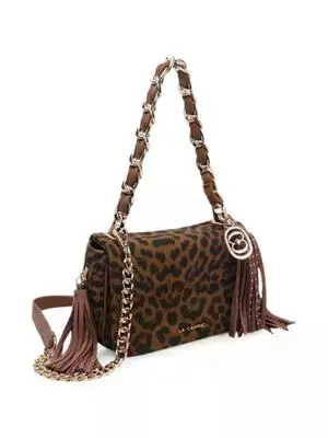 LA CARRIE Lio Leopard-print Clutch Bag