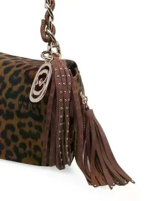LA CARRIE Lio Leopard-print Clutch Bag