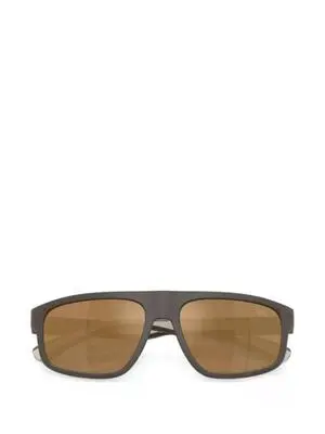 Burberry Check-print Rectangle-frame Sunglasses