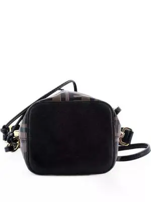 Fendi Mon Tresor Zucca Embossed Leather Mini Bucket Bag